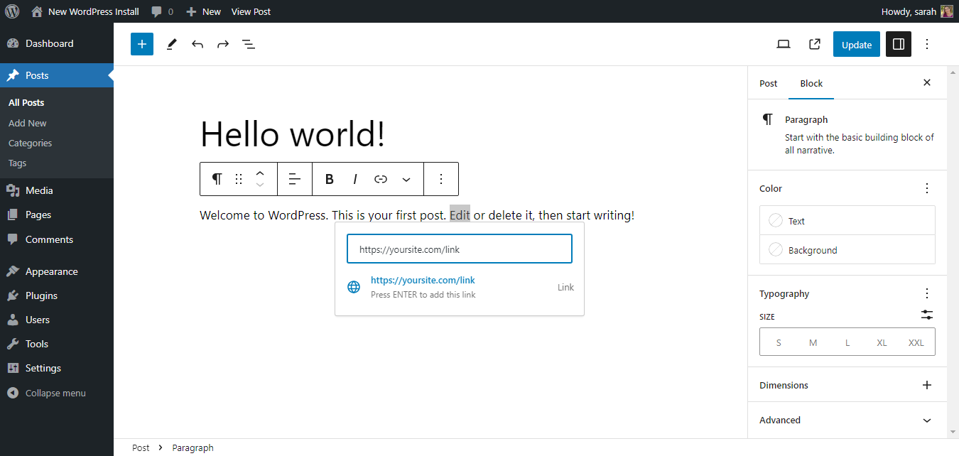 Adding Links in WordPress | WordPress 101 Tutorials